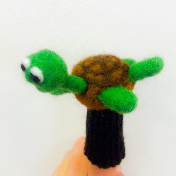 Turtle Finger Puppet - Etsy