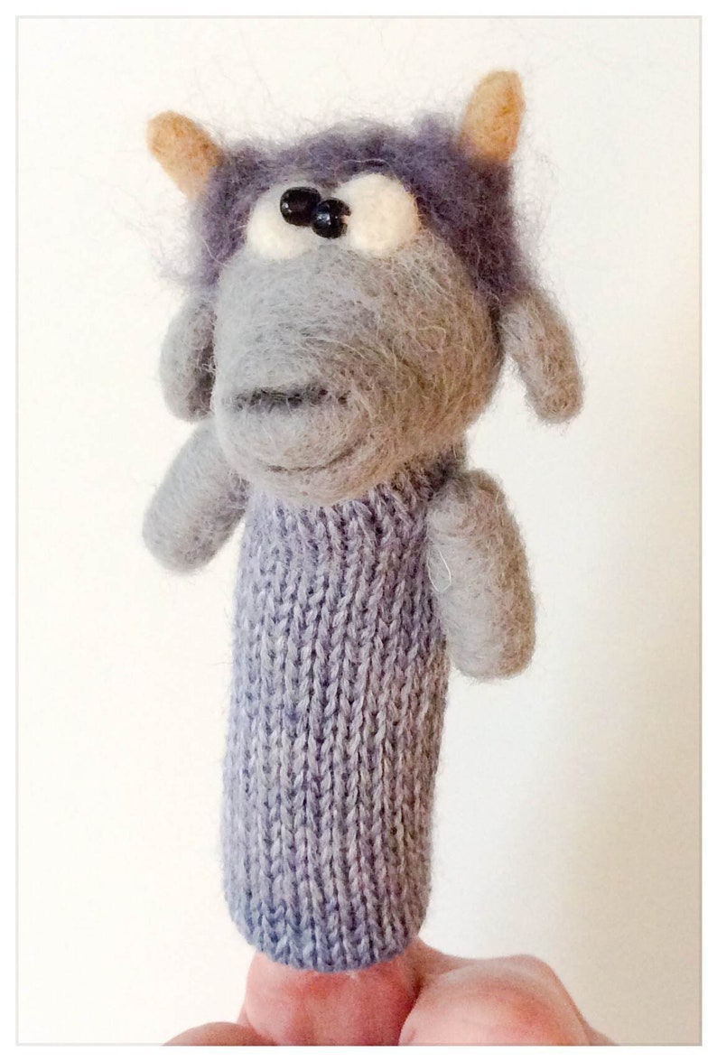 Handmade Felted Wool Farm Animals Finger Puppets. - Etsy