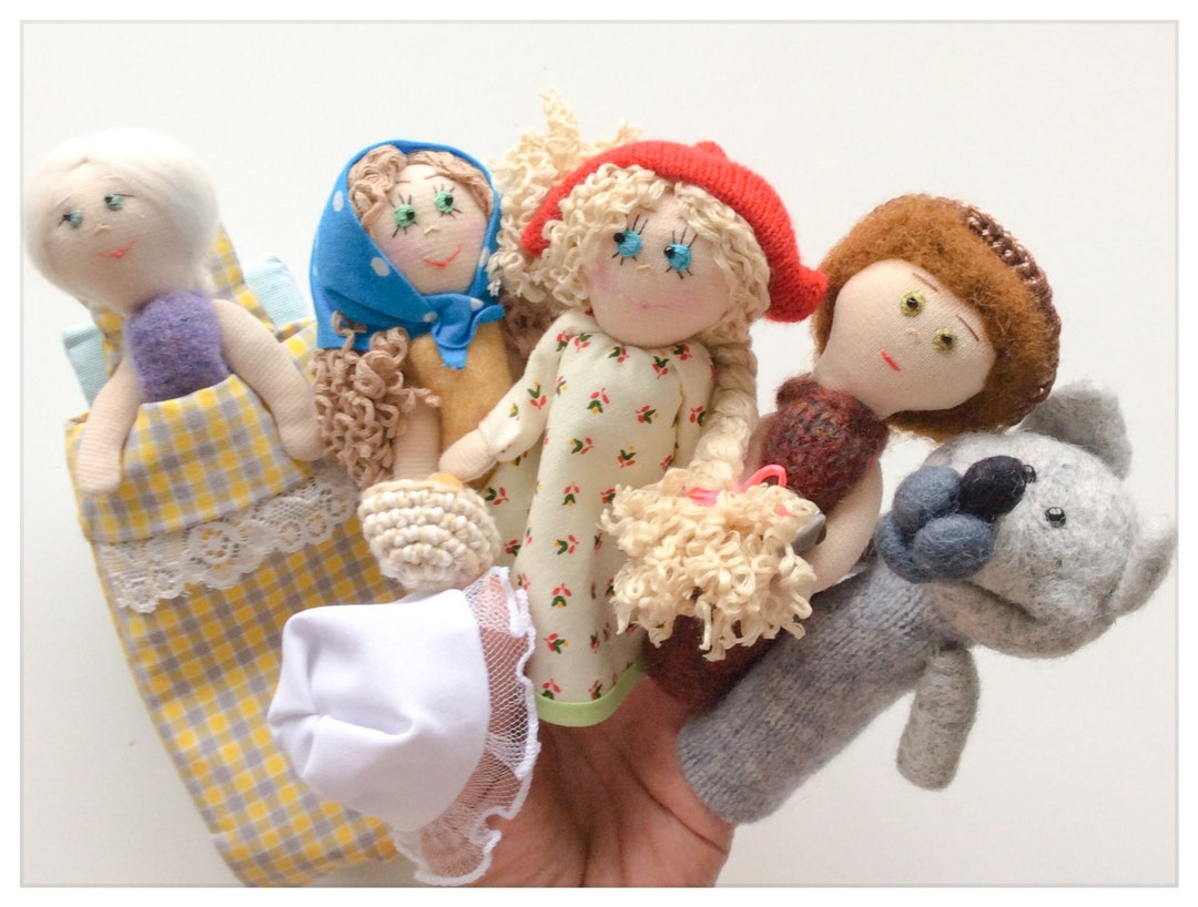 Finger Puppets the Little Red Riding Hood - Etsy