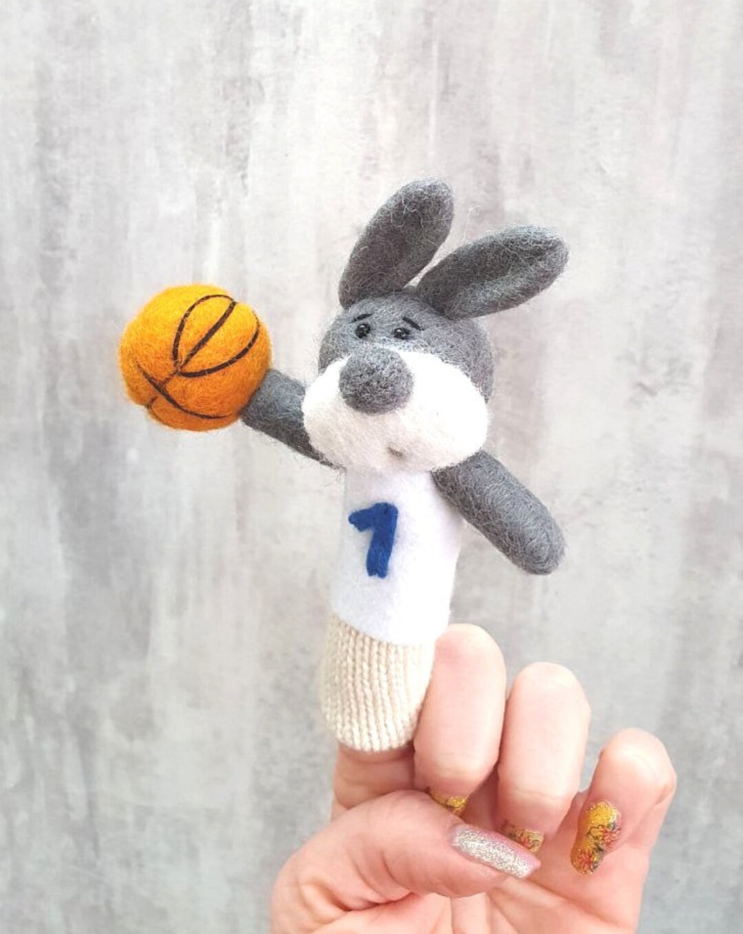 Rabbit Basketball Puppets With Fingers. - Etsy