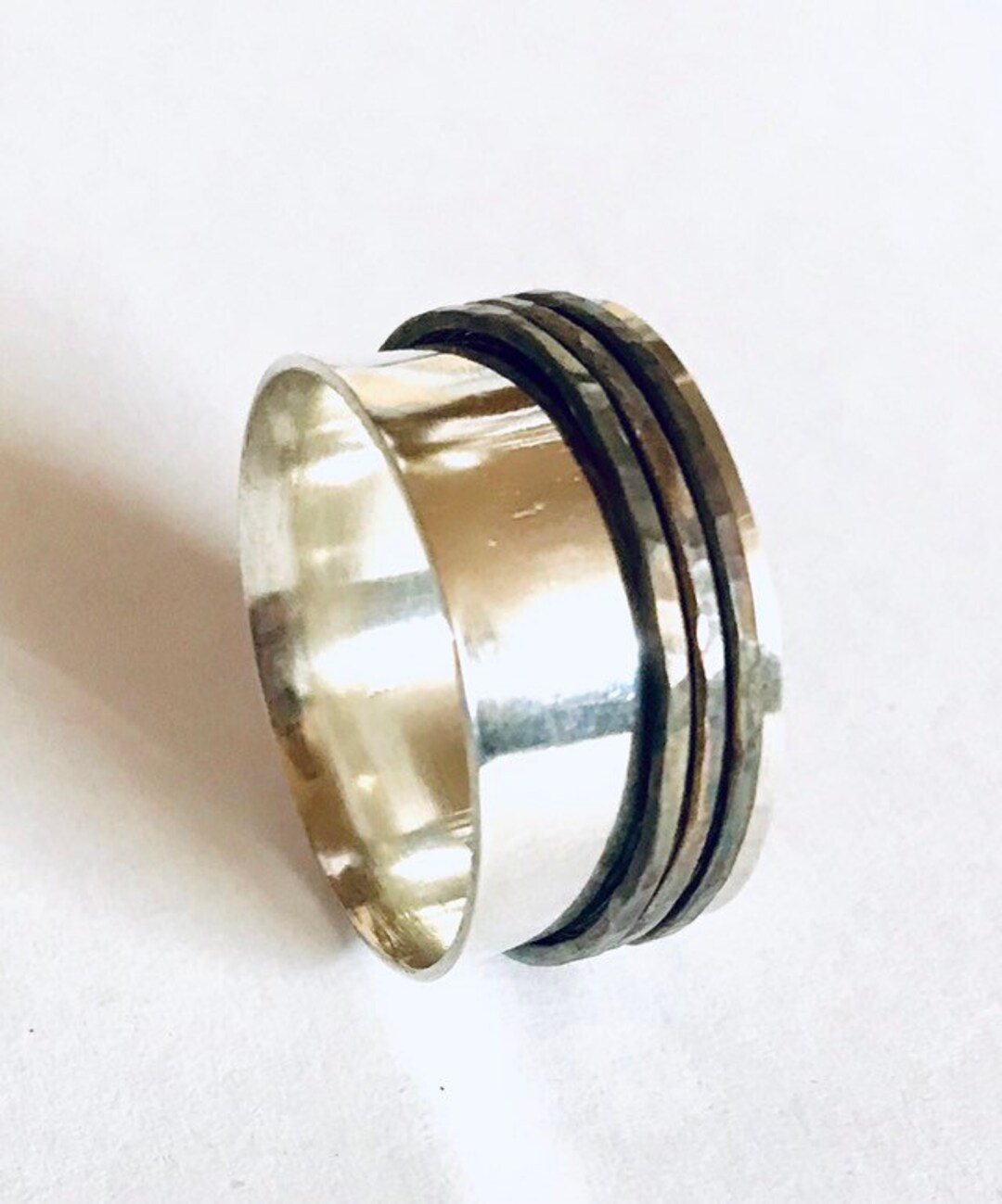 Spinner Ring, Fidget Ring, Fiddle Ring, Sterling Silver Ring, Gift for ...