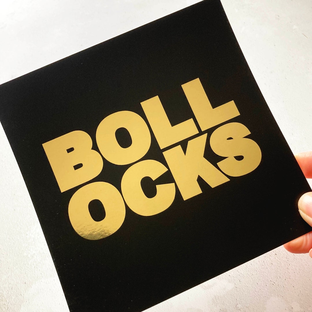 Golden Bollocks Print: Cheeky Retirement Gift, Slogan Wall Art - Etsy