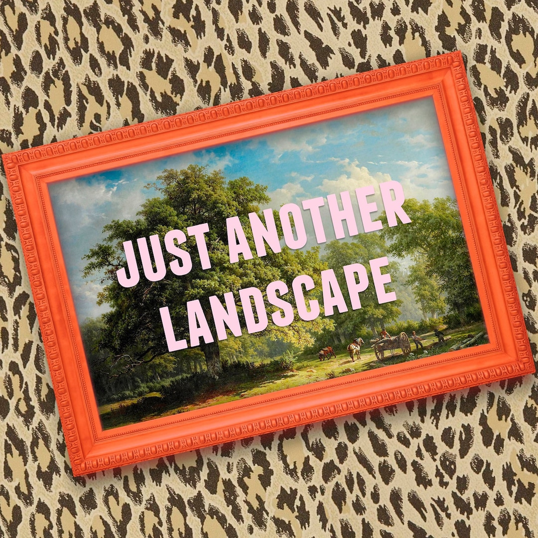 Typography Landscape Art Print: Gallery Wall Decor, Giclee - Etsy