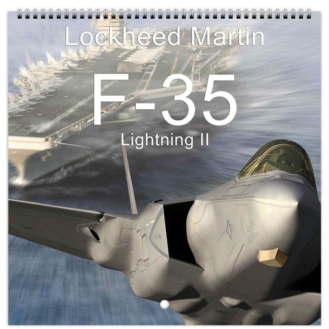 Lockheed Martin F-35 Lightning II 2025/26 Large 12 Month Planner ...