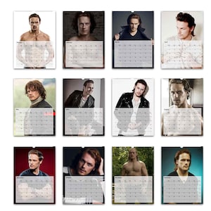 Sam Heughan Full Photo Calendar | Choose Start Month 2025/26 ...