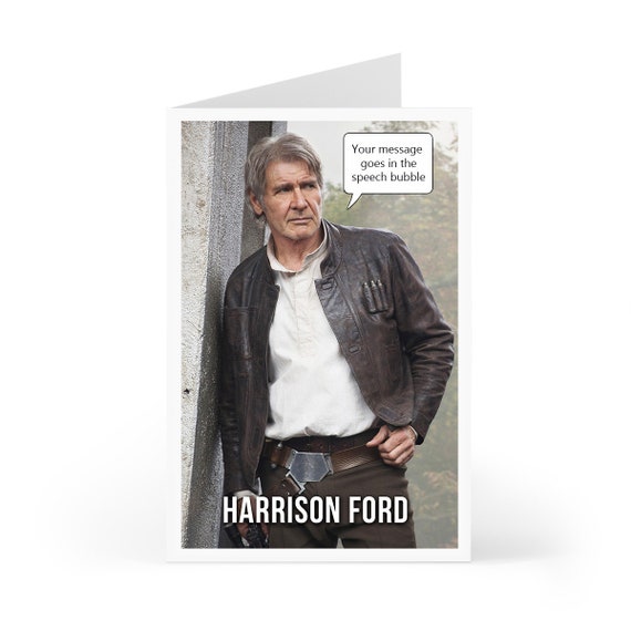 Harrison Ford Birthday Greeting Card Personalised Your - Etsy