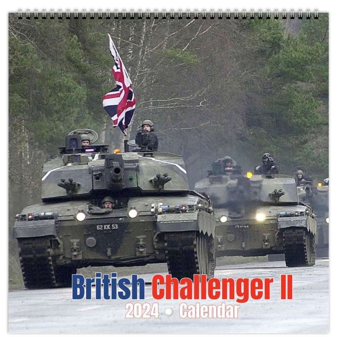 British Challenger II Tanks 2025/26 Large 12 Month Planner Personalised ...