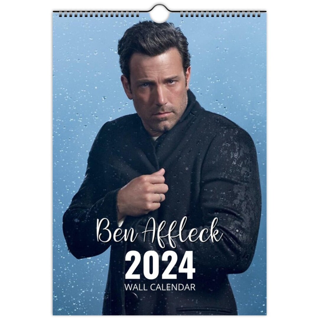 Ben Affleck 2024/5 Choose Start Personalised Calendar Full Photo Slim ...