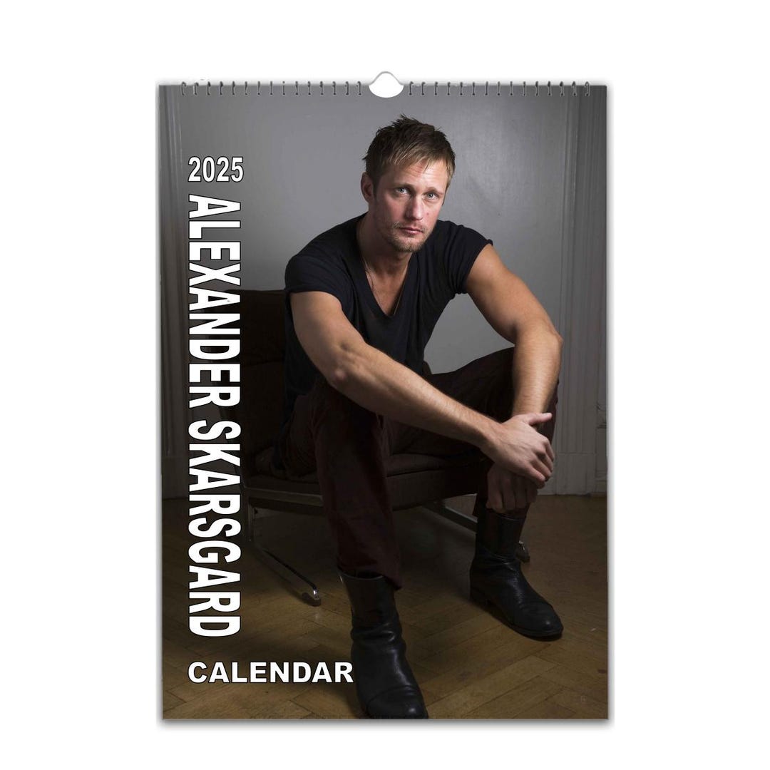 2025 Alexander Skarsgård Calendar Full Photo Personalised Planner ...