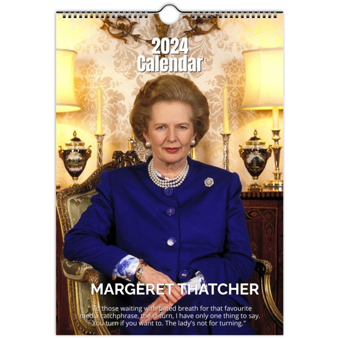 Margaret Thatcher Famous Quotes 2026/27 Personalised Calendar - Etsy