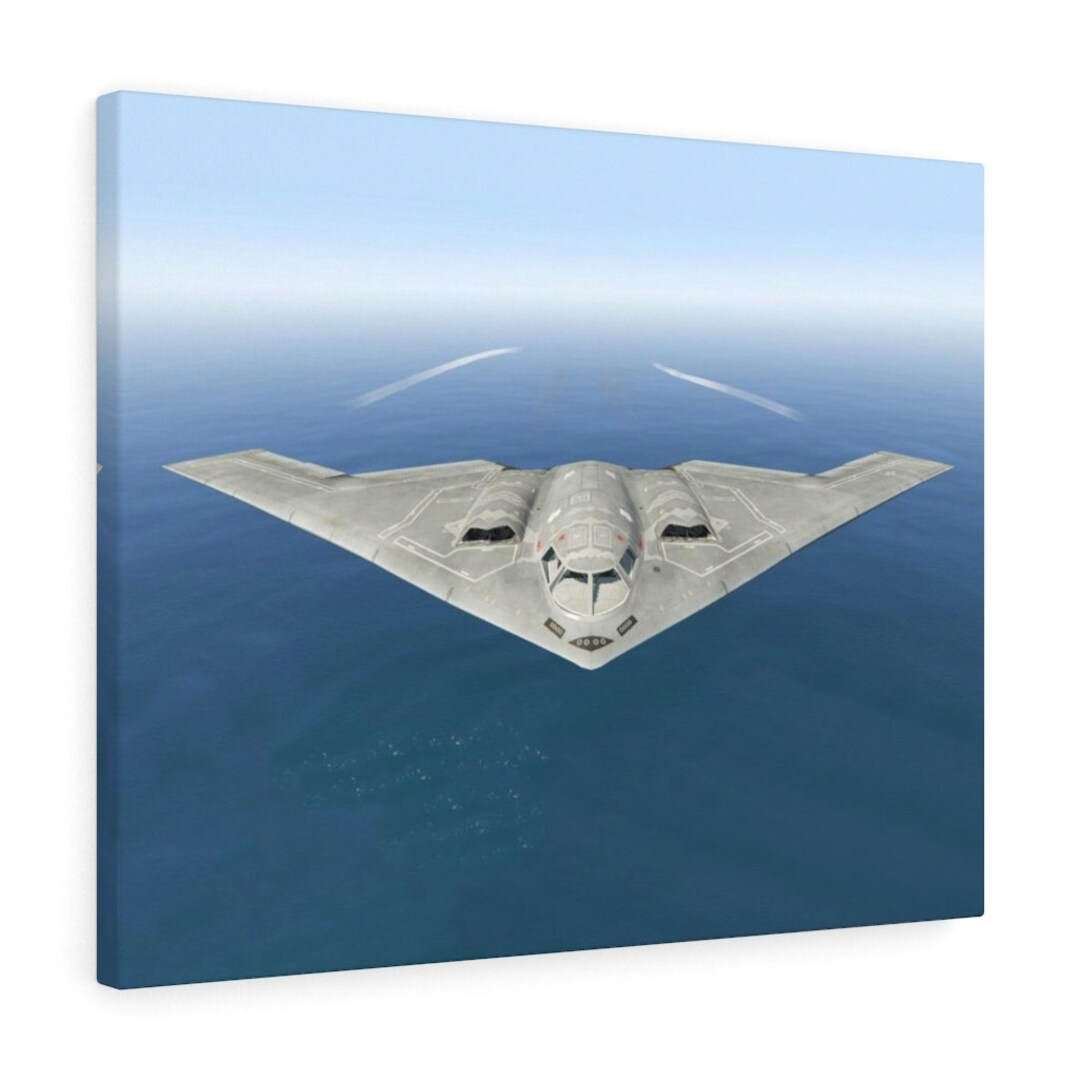 B2 Stealth Bomber Stretched Canvas Personalised - Etsy Denmark
