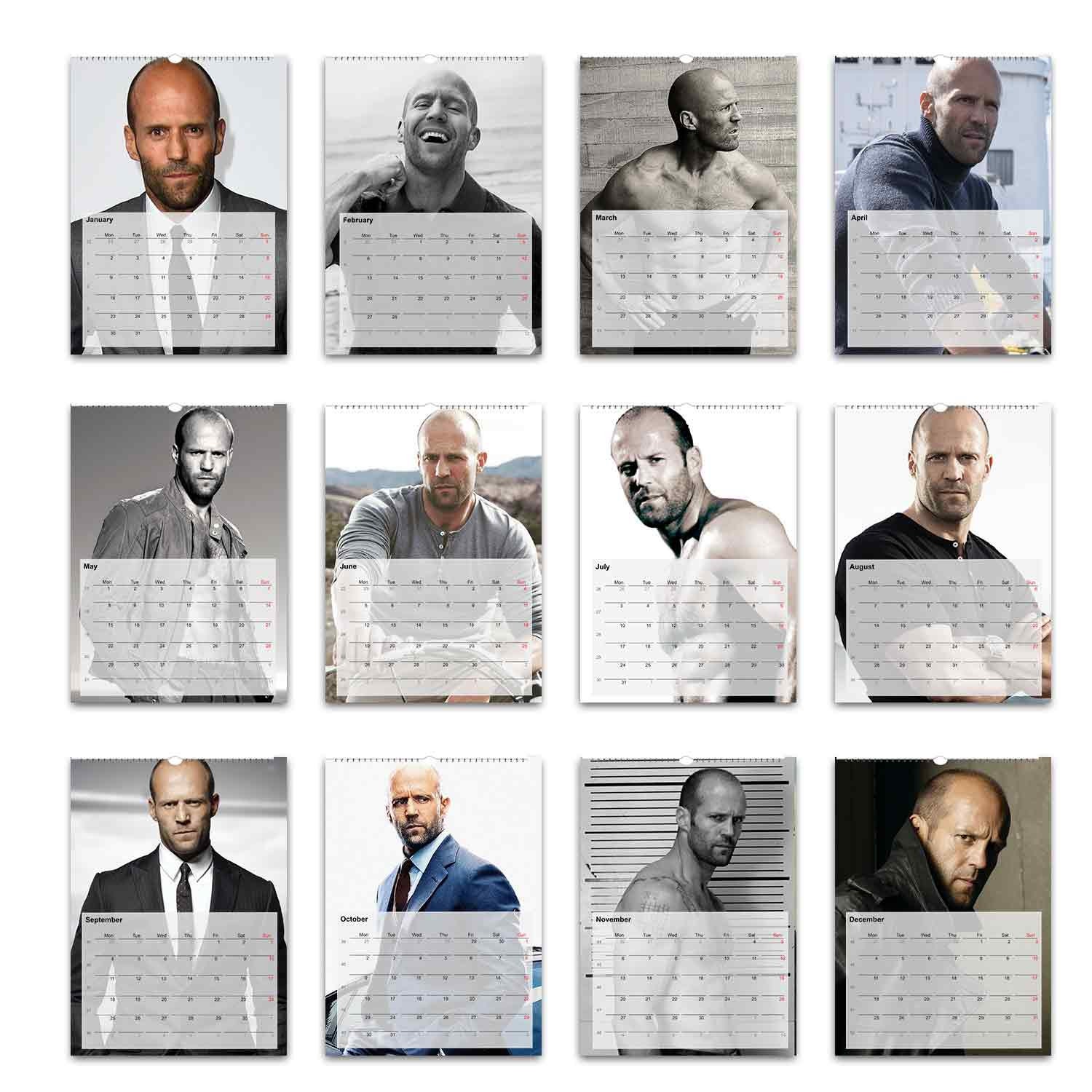 Jason Statham Full Photo Calendar Choose Start Month - Etsy