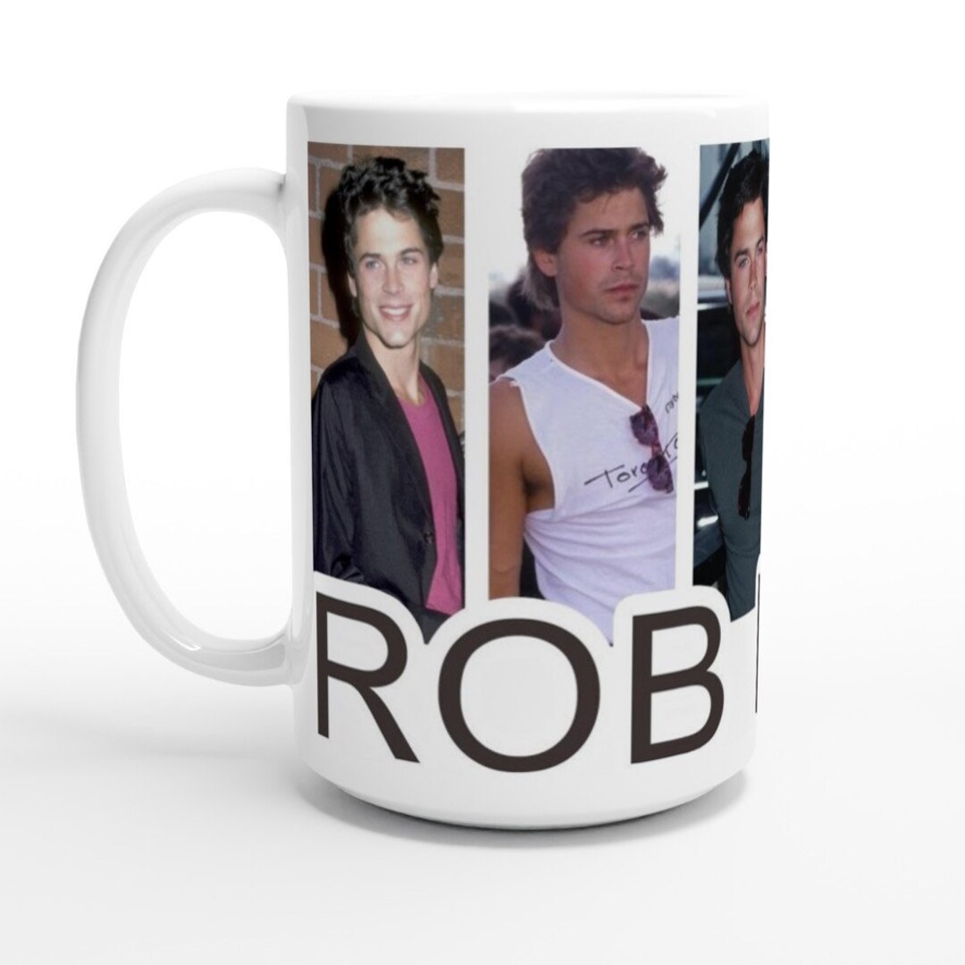 Young Rob Lowe 6 Photo Collage Large 15oz Ceramic Mug - Etsy