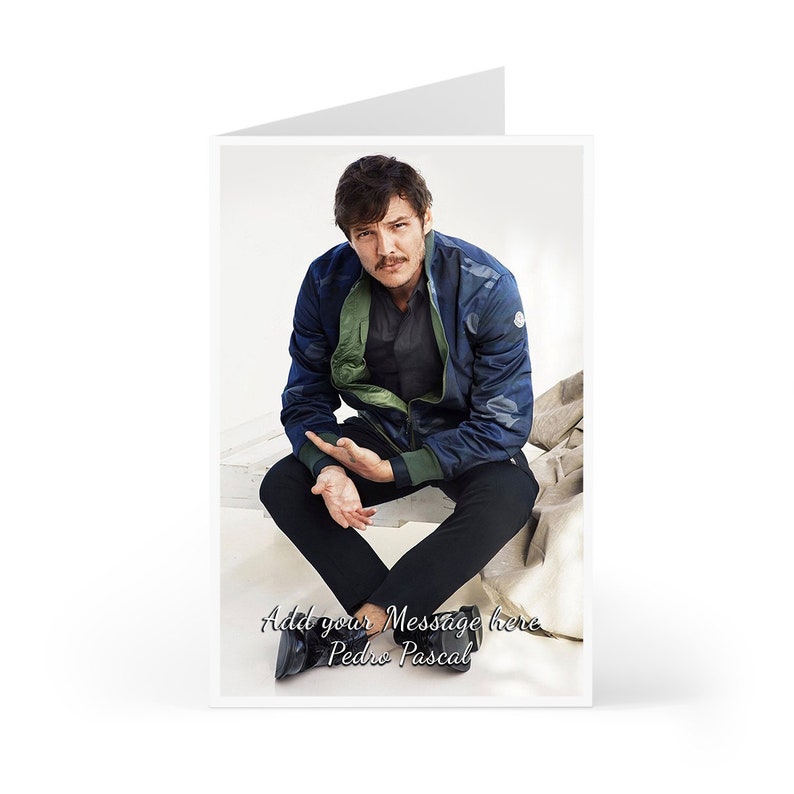 Pedro Pascal Birthday Greeting Card Personalised Your Message - Etsy ...