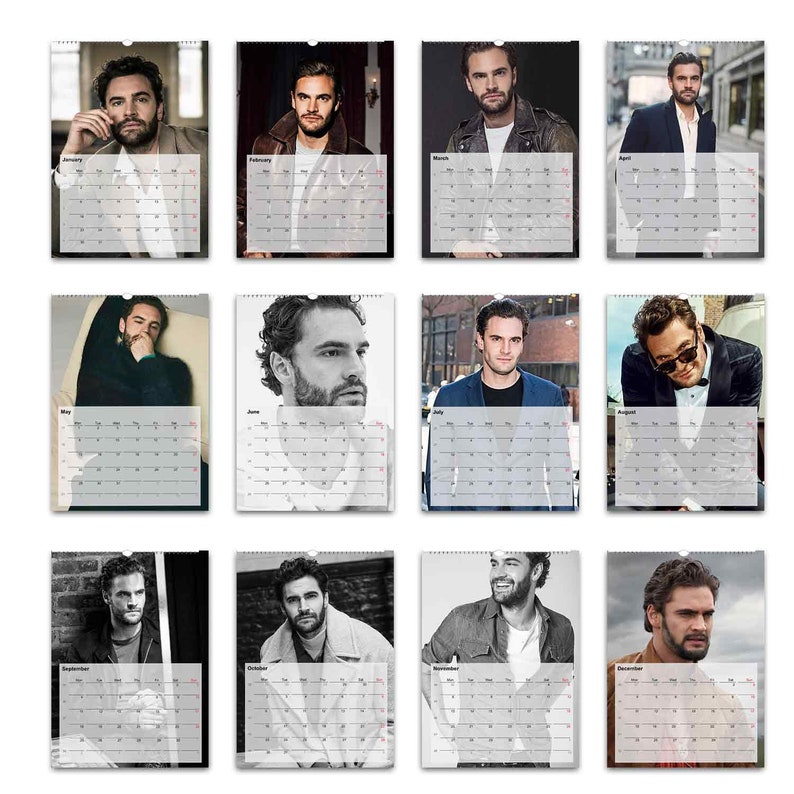 Tom Bateman Full Photo Calendar | Choose Start Month 2026/27 ...