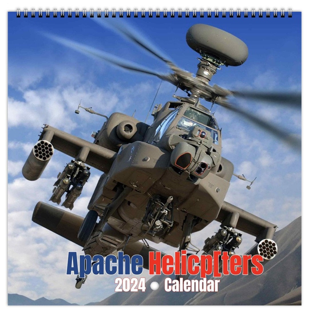 Apache Helicopters 2026/27 Large 12 Month Planner Personalised Wall ...