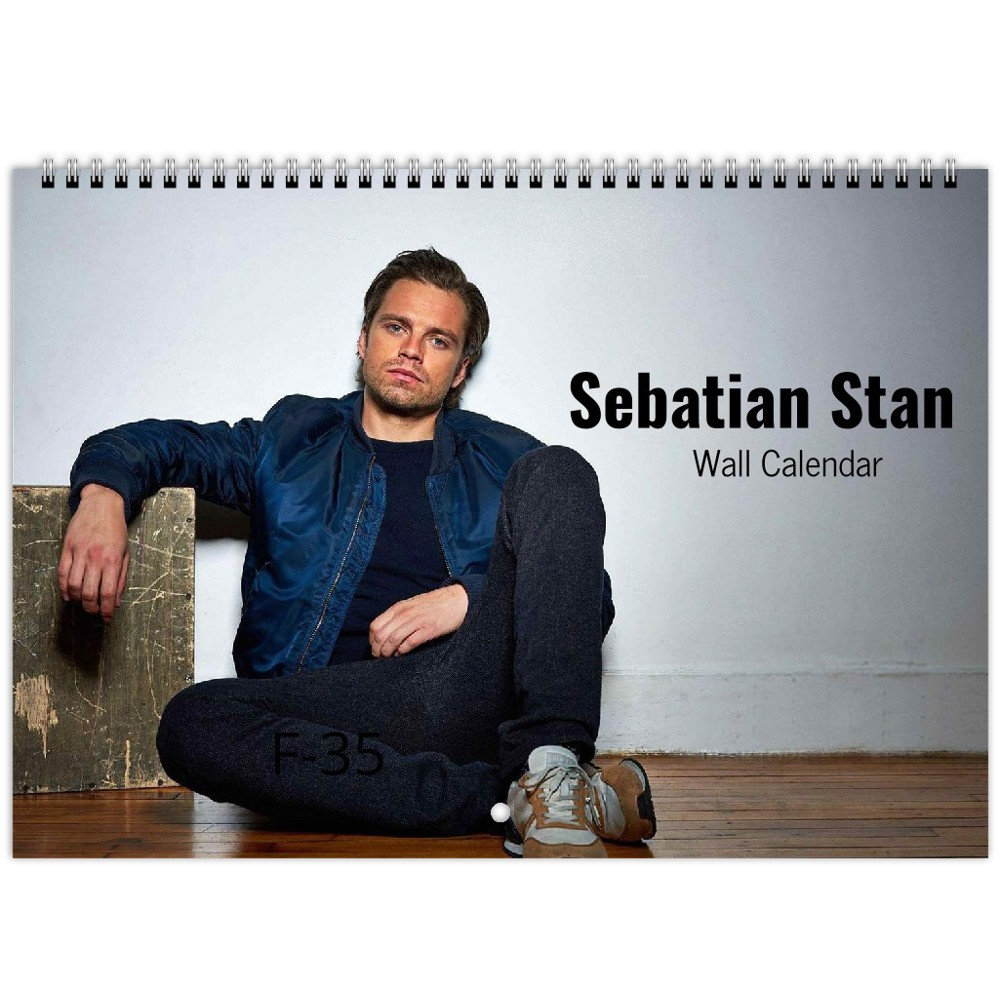 Sebatian Stan Large Full Photo Calendar | Choose Start Month 2026/27 ...