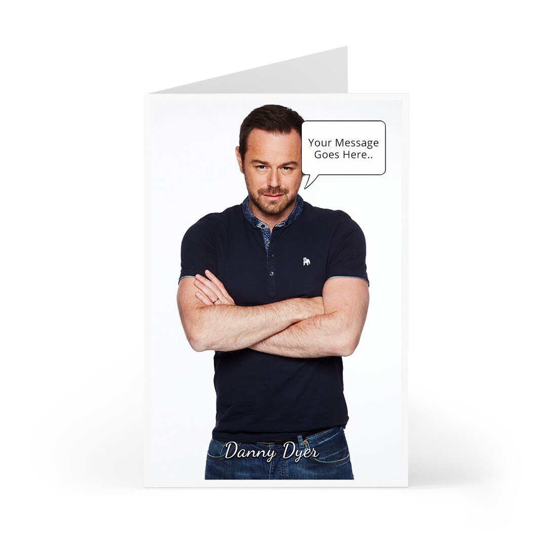Danny Dyer Birthday, Greeting Card Personalised Your Message in Speech ...