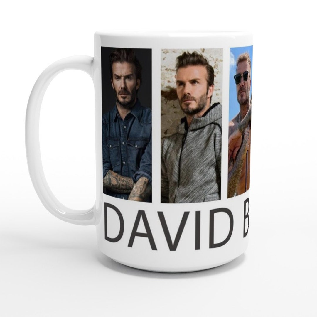 David Beckham Collage Large White 15oz Ceramic Mug - Etsy