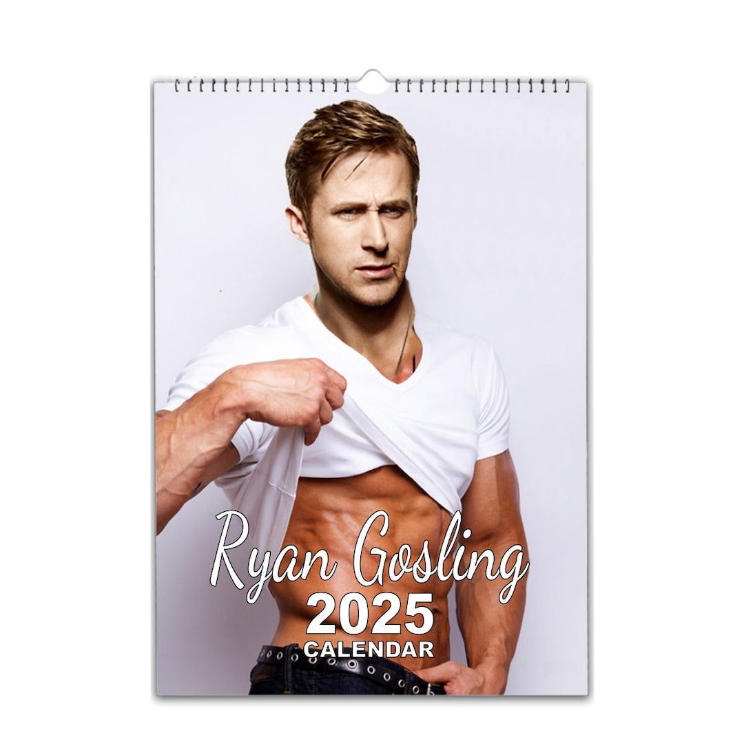 2025 Ryan Gosling Calendar Full Photo Personalised Planner Months - Etsy