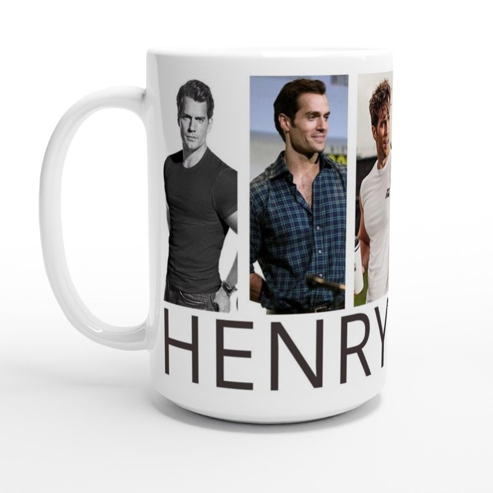 Henry Cavill Collage Large White 15oz Ceramic Mug - Etsy