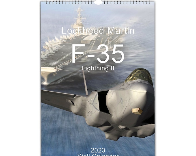 Lockheed Martin F-35 Lightning II 2023 Wall Calendars Personalised - Etsy