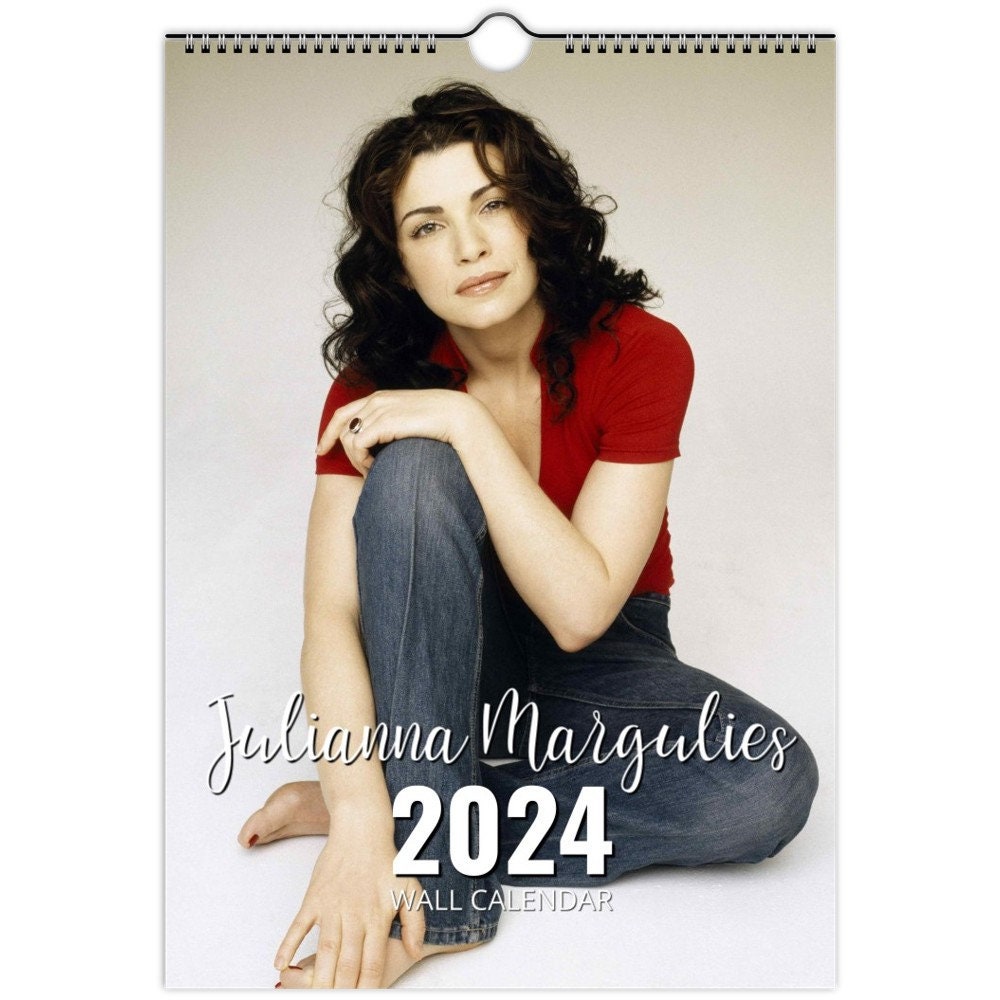 Julianna Margulies 2024 Calendario Personalizado Foto Completa Etsy España