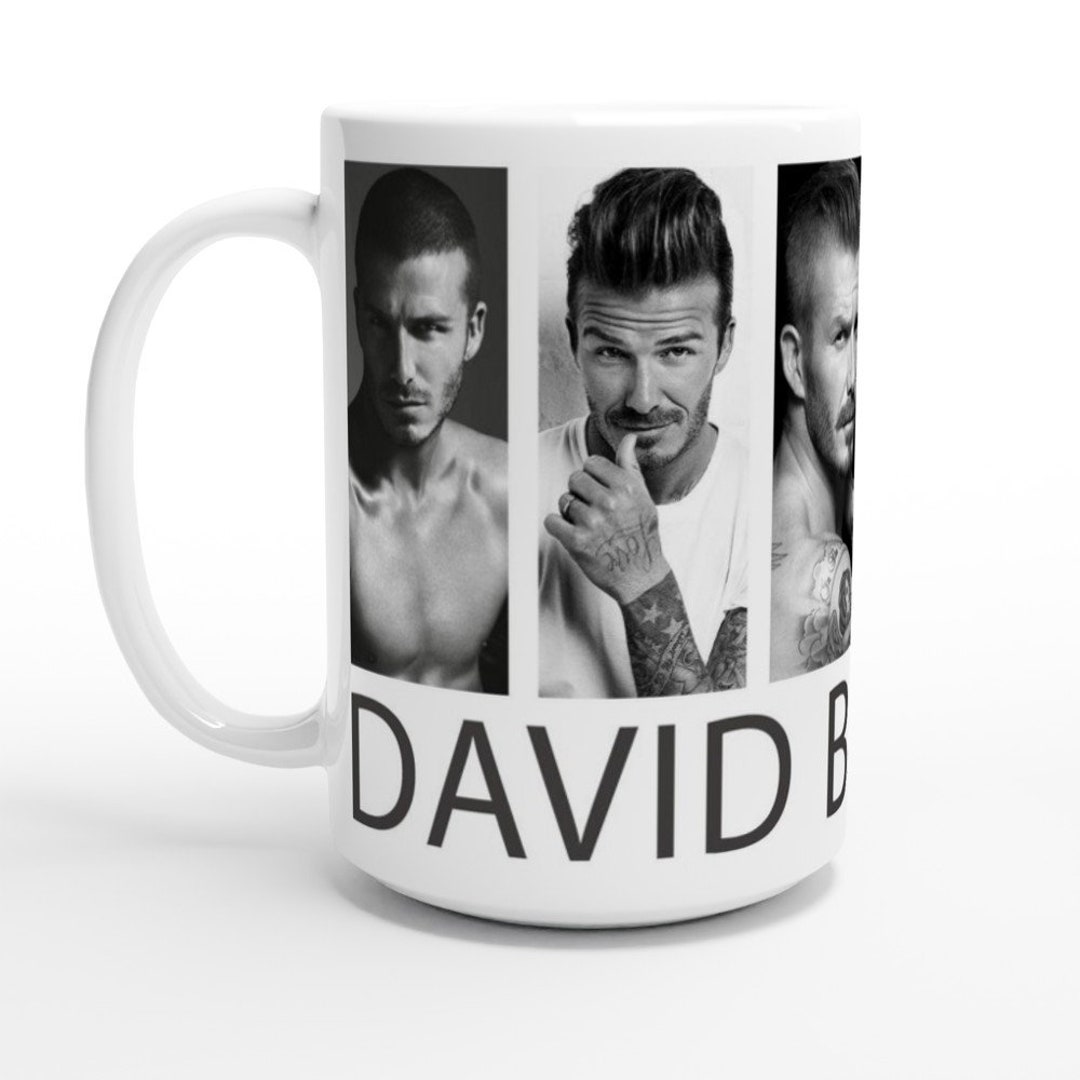 David Beckham Collage Large Black & White 15oz Ceramic Mug - Etsy