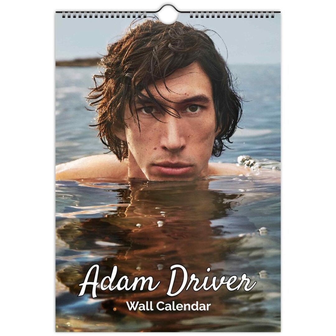 Adam Driver Full Photo Calendar Choose Start Month 2024 Personalised ...