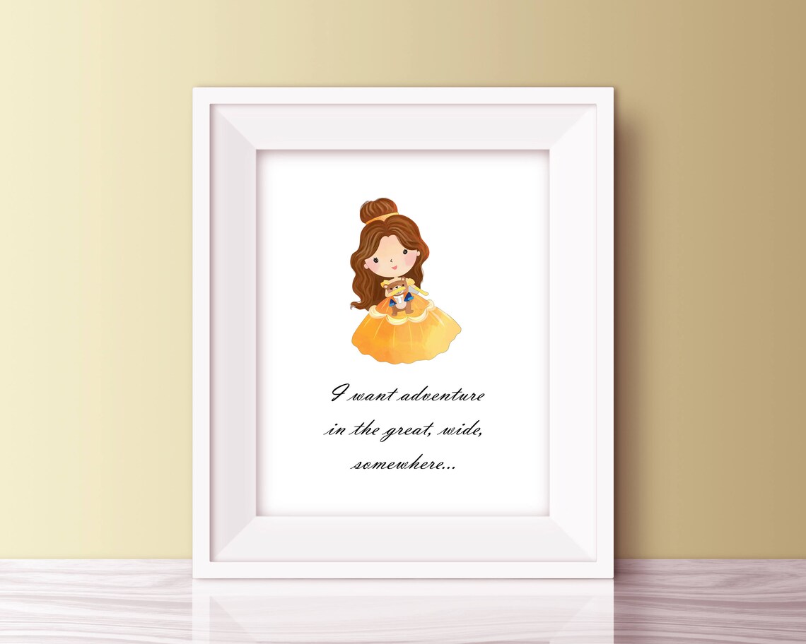 Belle Disney Princess Quote Beauty and the Beast Quotes | Etsy