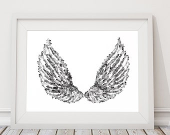 Wings print | Etsy