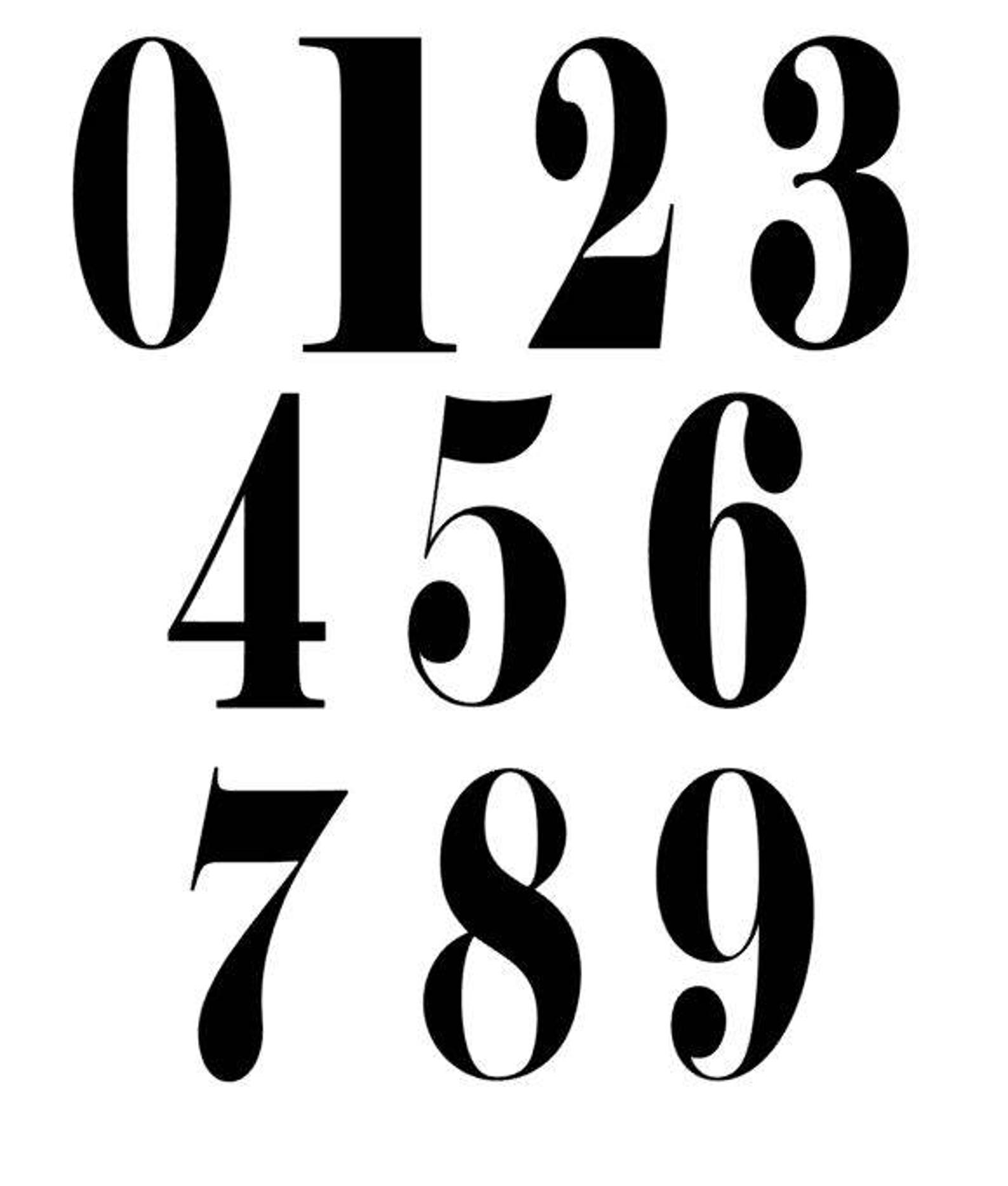 Fancy Mailbox Number Decals Replacement Numbers for Mailbox | Etsy