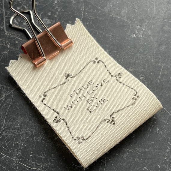 Cotton Foldover Label in Cotton Double Sided - Etsy