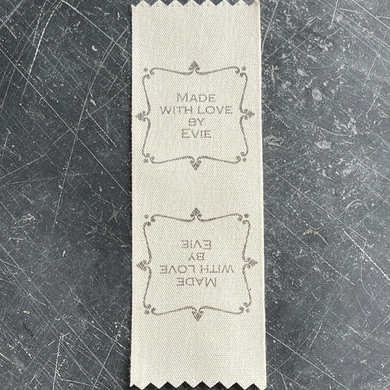 Cotton Foldover Label in Cotton Double Sided - Etsy