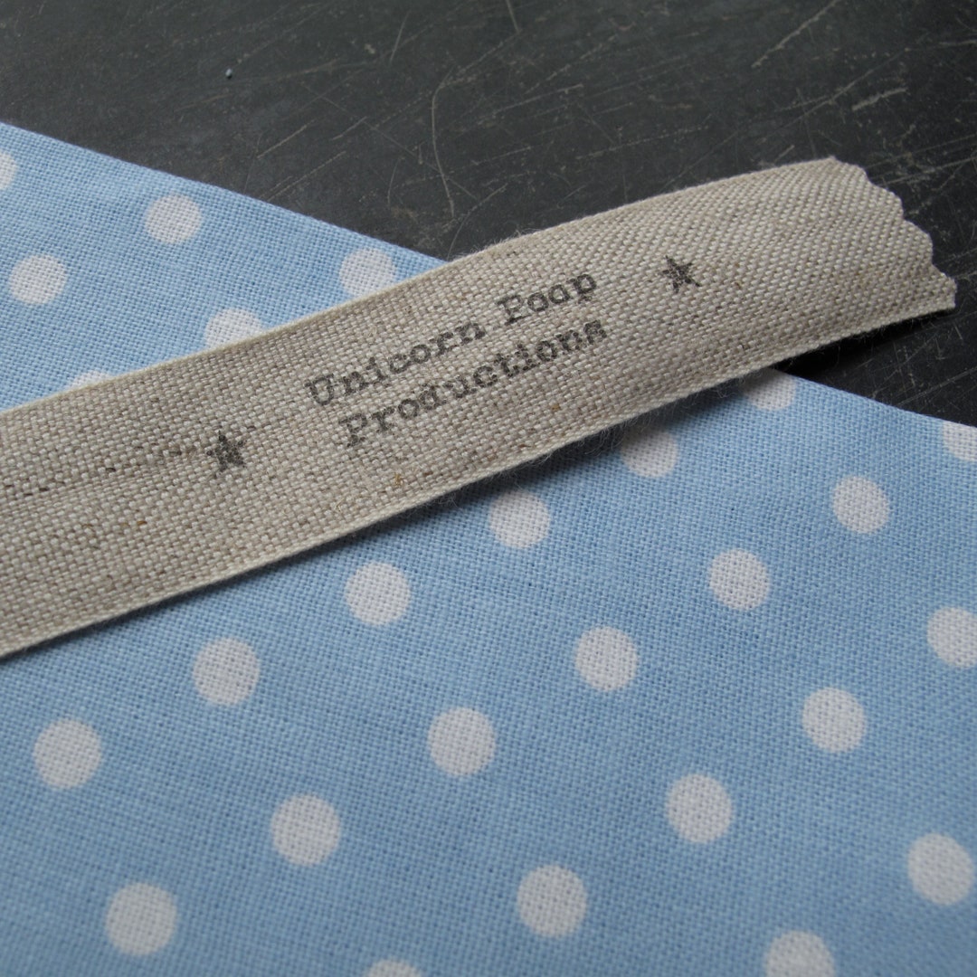 Personalised Handmade Linen Label - Etsy UK