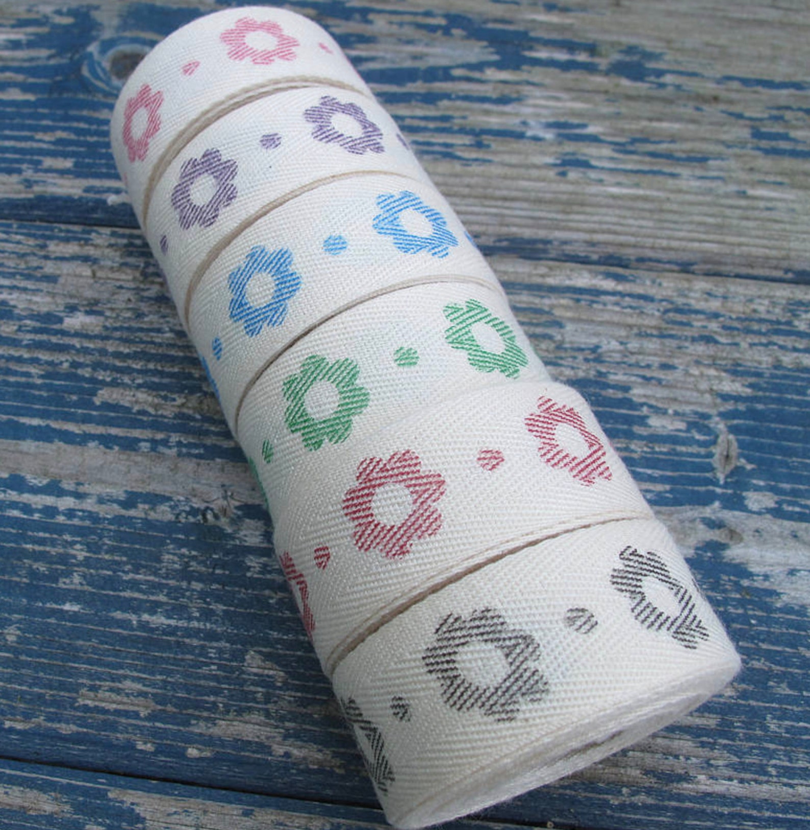 Personalised Cotton Ribbon 20mm Herringbone Weave - Etsy