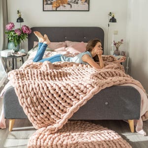 Chunky Knit Rug Round Rug Highest Quality Merino Wool Rug - Etsy