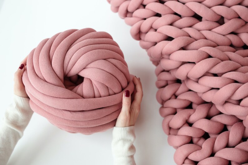 DIY Chunky Knit Yarn Tube Yarn Cotton Tube Yarn Arm | Etsy