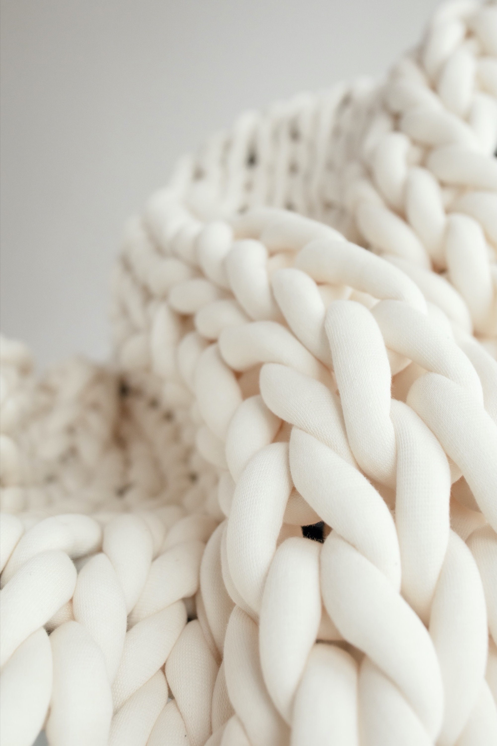 Braided Blanket Chunky Knit Blanket Cotton Blanket Tube | Etsy