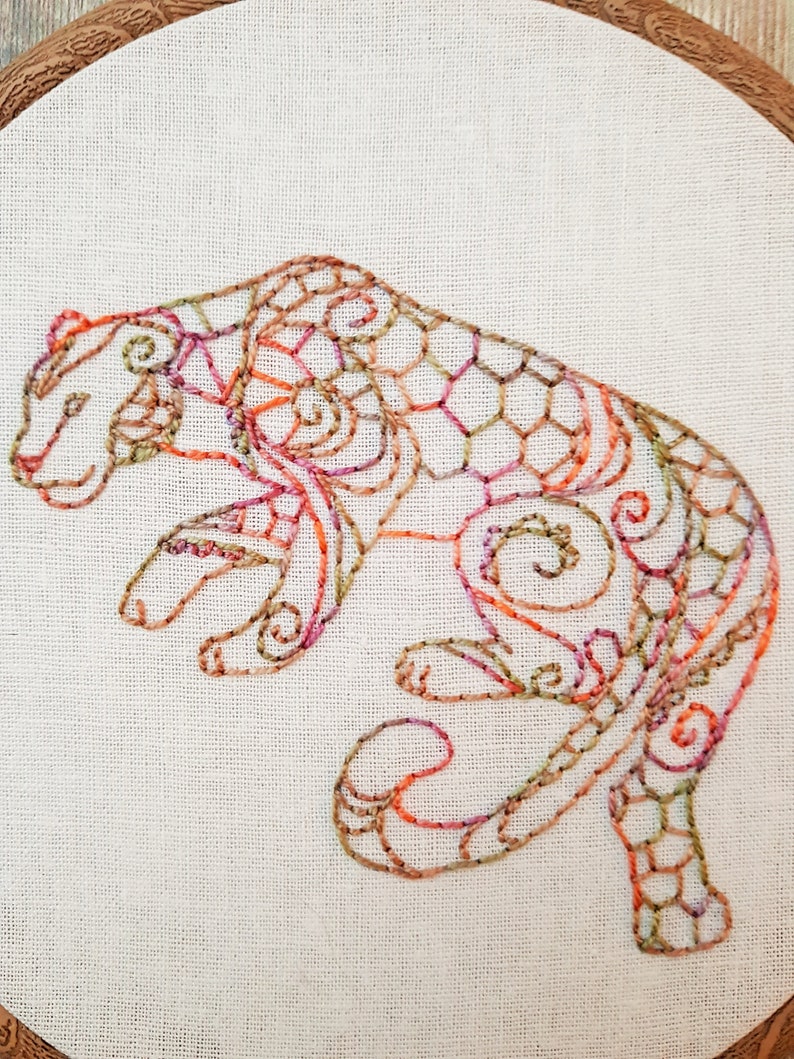 Leopard Embroidery Hoop Leopard Art Leopard Gift | Etsy