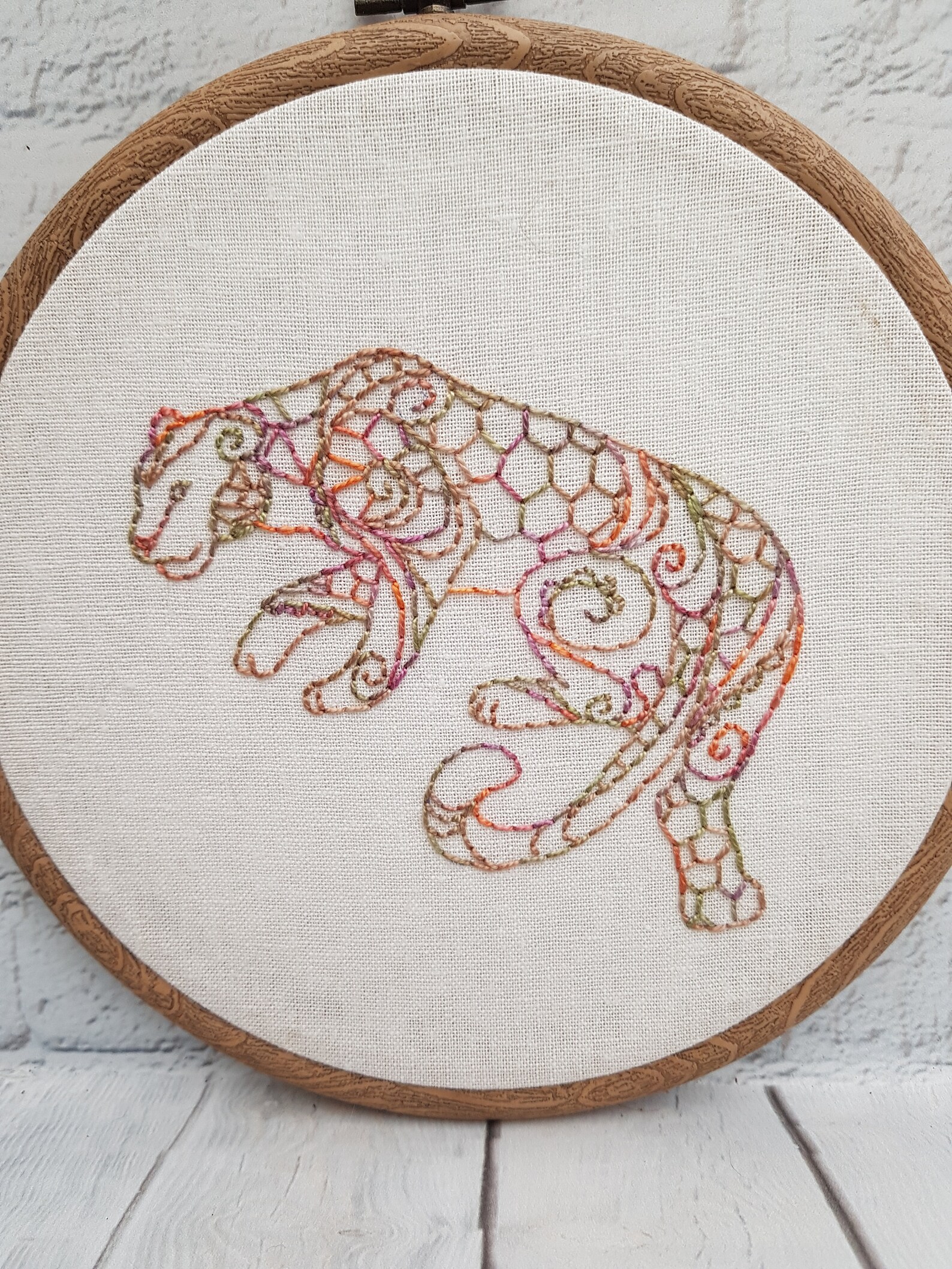 Leopard Embroidery Hoop Leopard Art Leopard Gift | Etsy