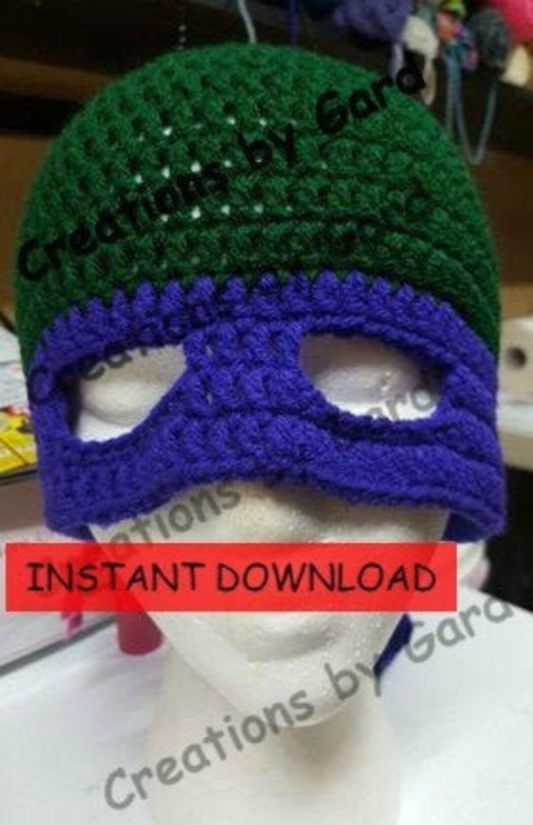 Crochet Ninja Hat Pattern PDF - Ready to Ship - Etsy