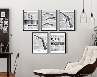 Vintage Gun Poster Wall Art Decor Gifts for Home Office Man - Etsy