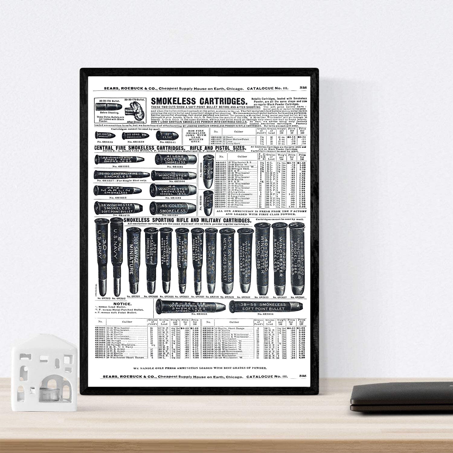 Vintage Gun Poster, Wall Art Decor Gifts for Home Office, Man Cave, Gun ...