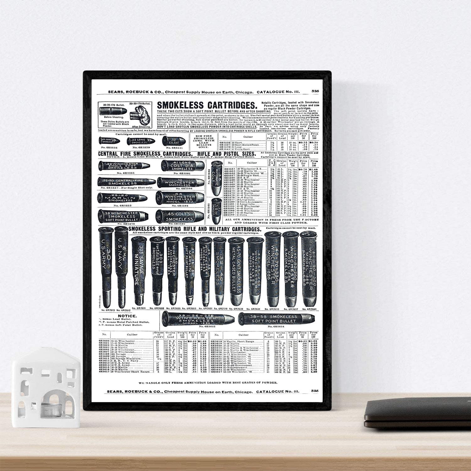 Vintage Gun Posters, 5 Posters, Wall Art Decor Gifts for Home Office ...