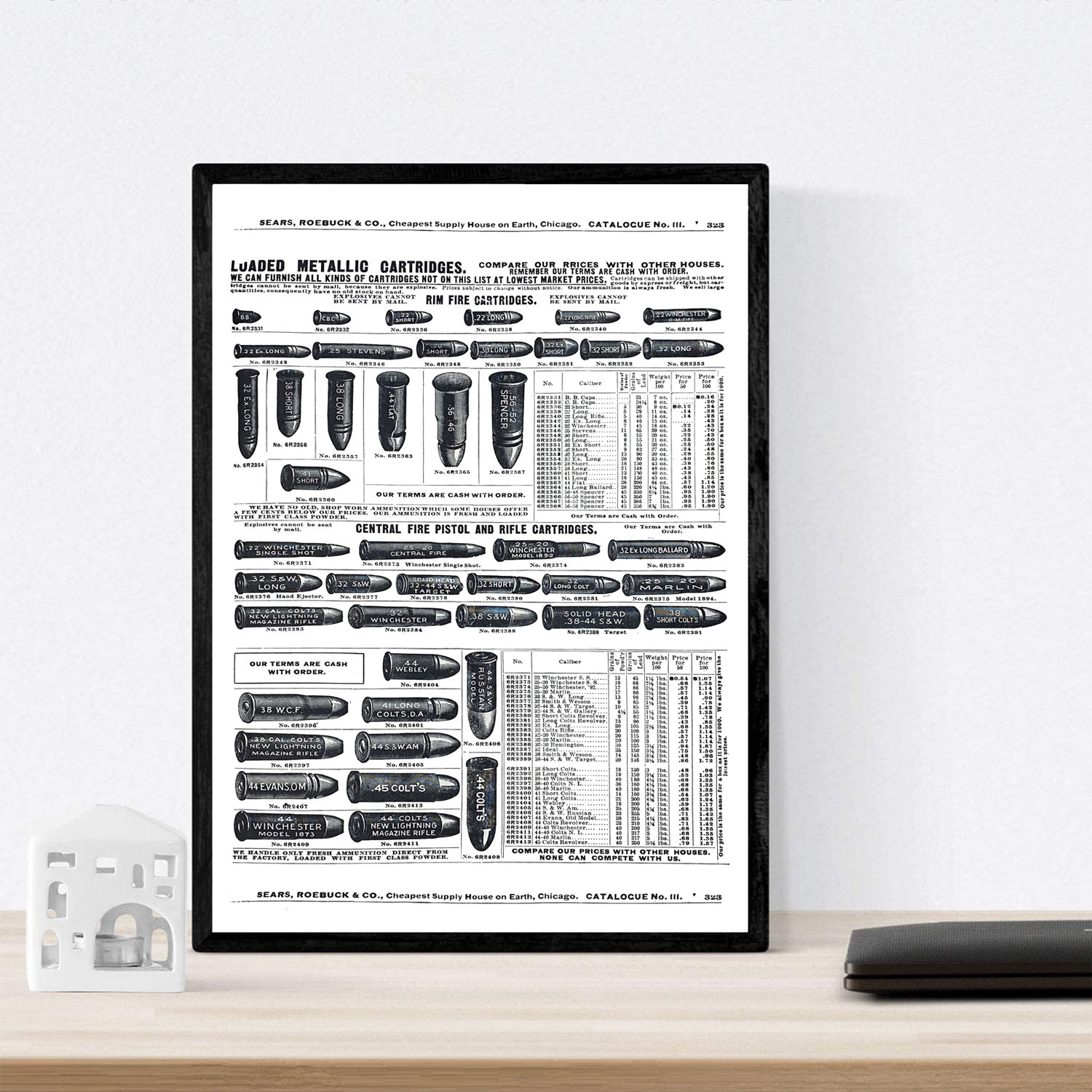 Vintage Gun Posters, 5 Posters, Wall Art Decor Gifts for Home Office ...