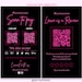 PINK Qr Code Sign Scan to Pay Template Flyer, Canva Template Editable ...