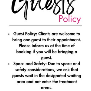 Booking Policy Template: Instagram Story, Post & Print (canva Editable ...