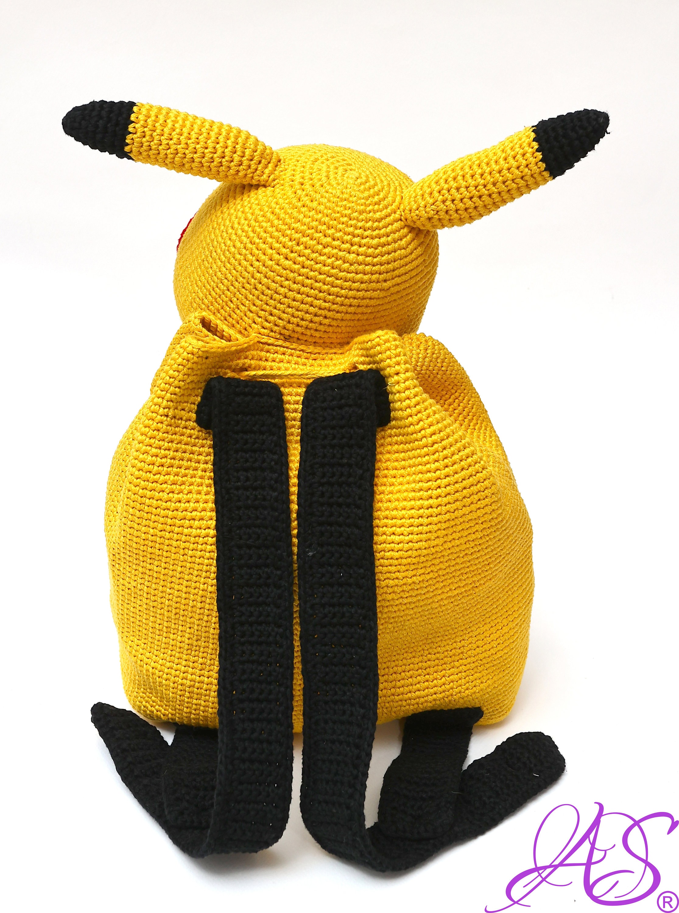 Crochet Pikachu Backpack Pattern for Children PDF Accessories - Etsy