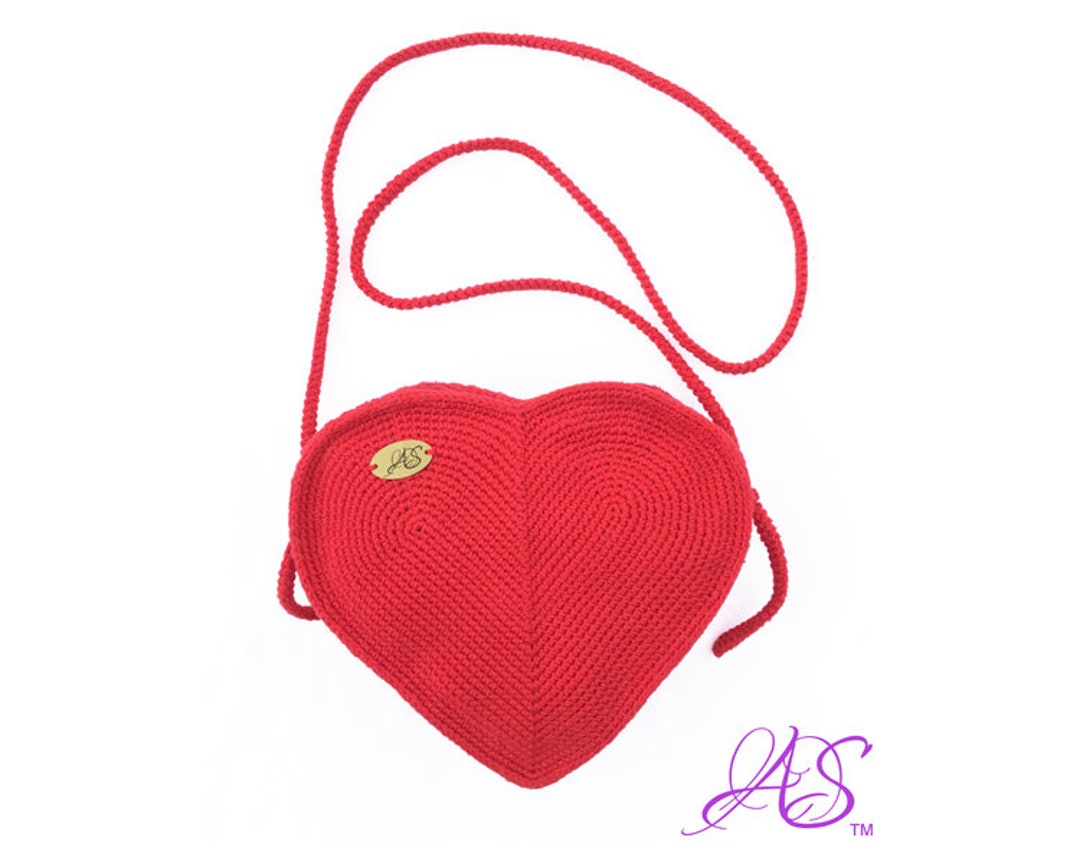 Heart Bag Crochet Pattern. Purse Crochet Pattern. Crochet Clutch ...